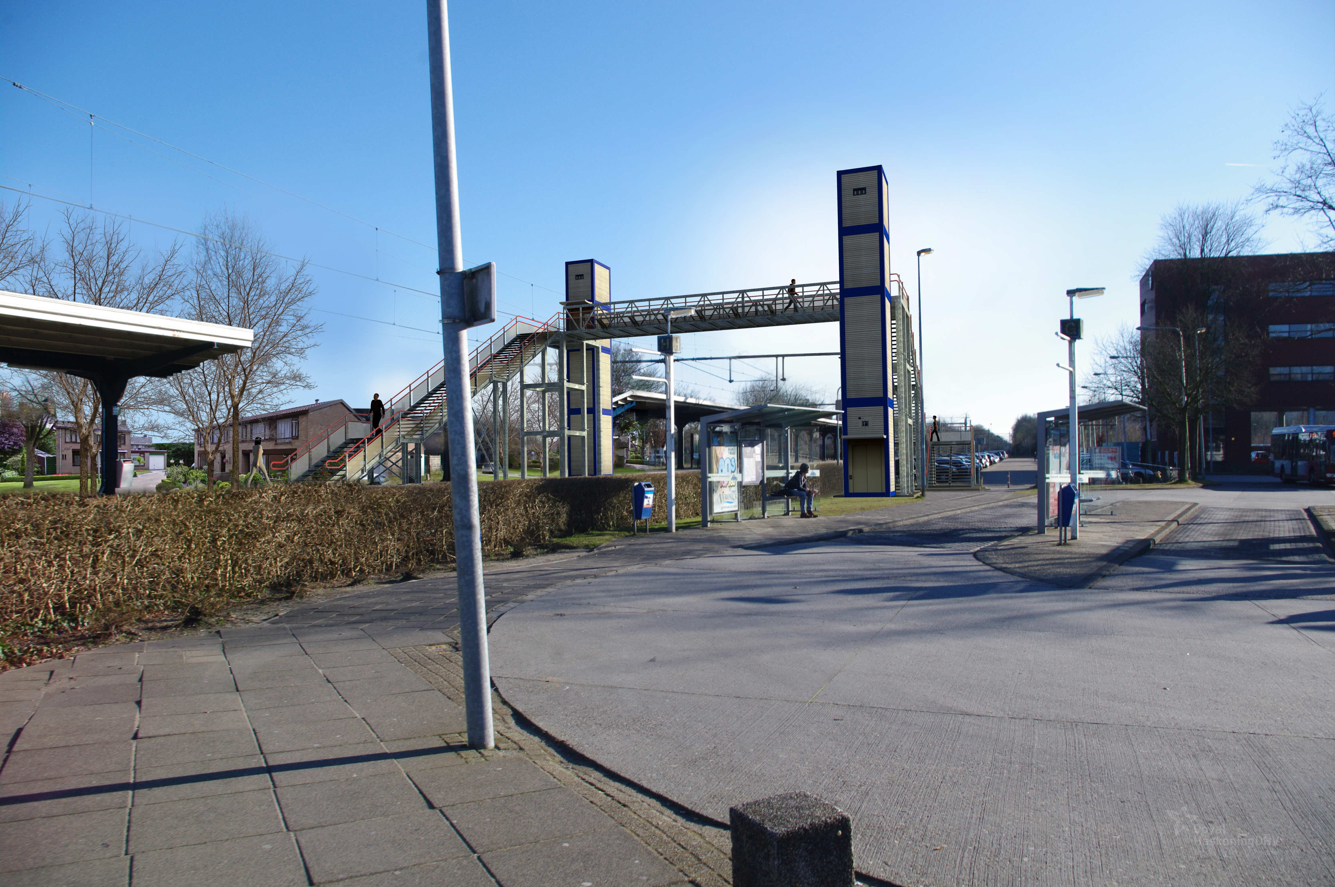Tijdelijke voetgangersbrug voor station Assen | ProRail