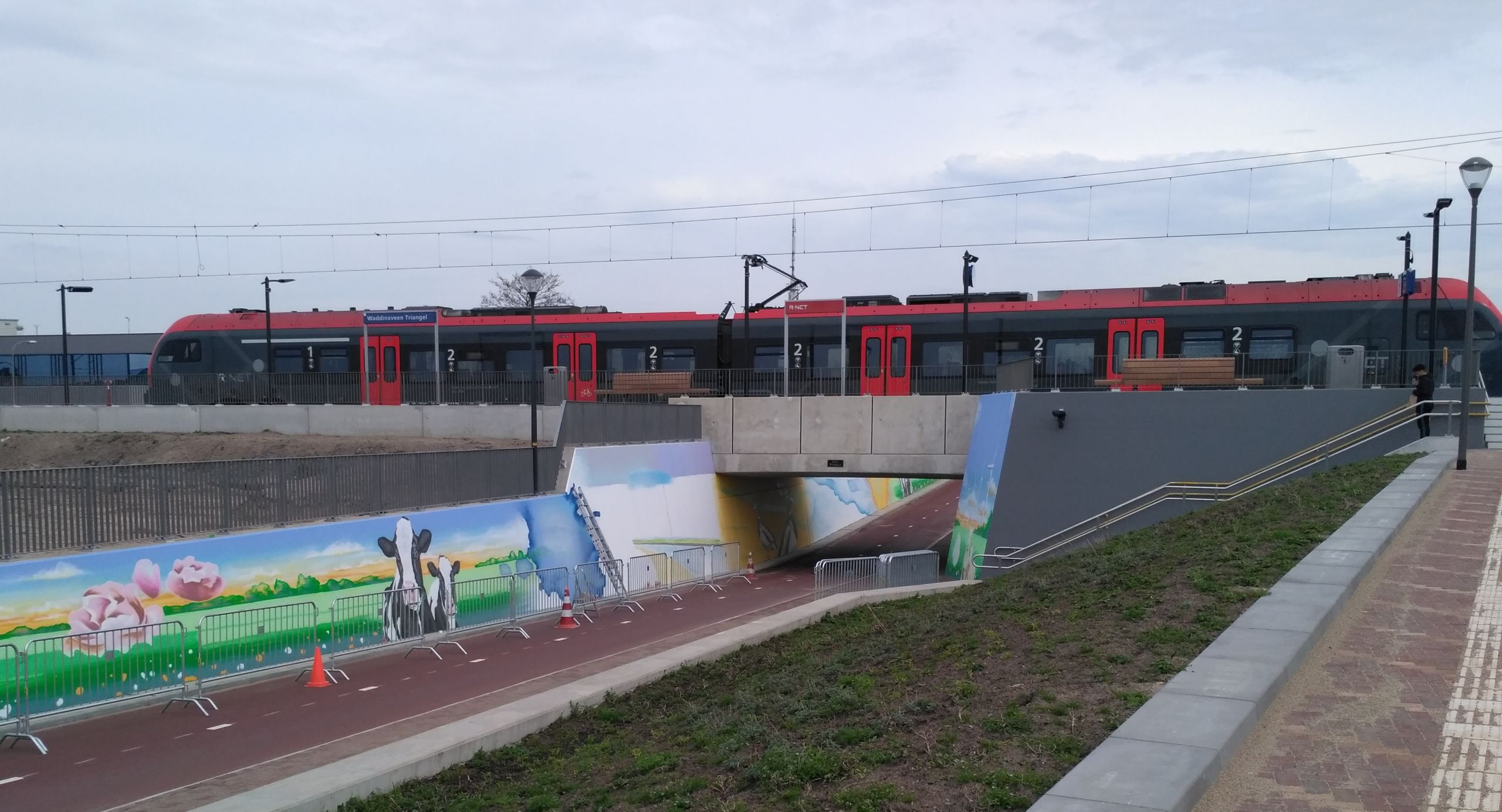Lentekriebels in de tunnel van station Waddinxveen Triangel | ProRail