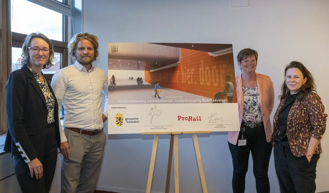Nieuwe onderdoorgang voor Schiedam Centrum | ProRail