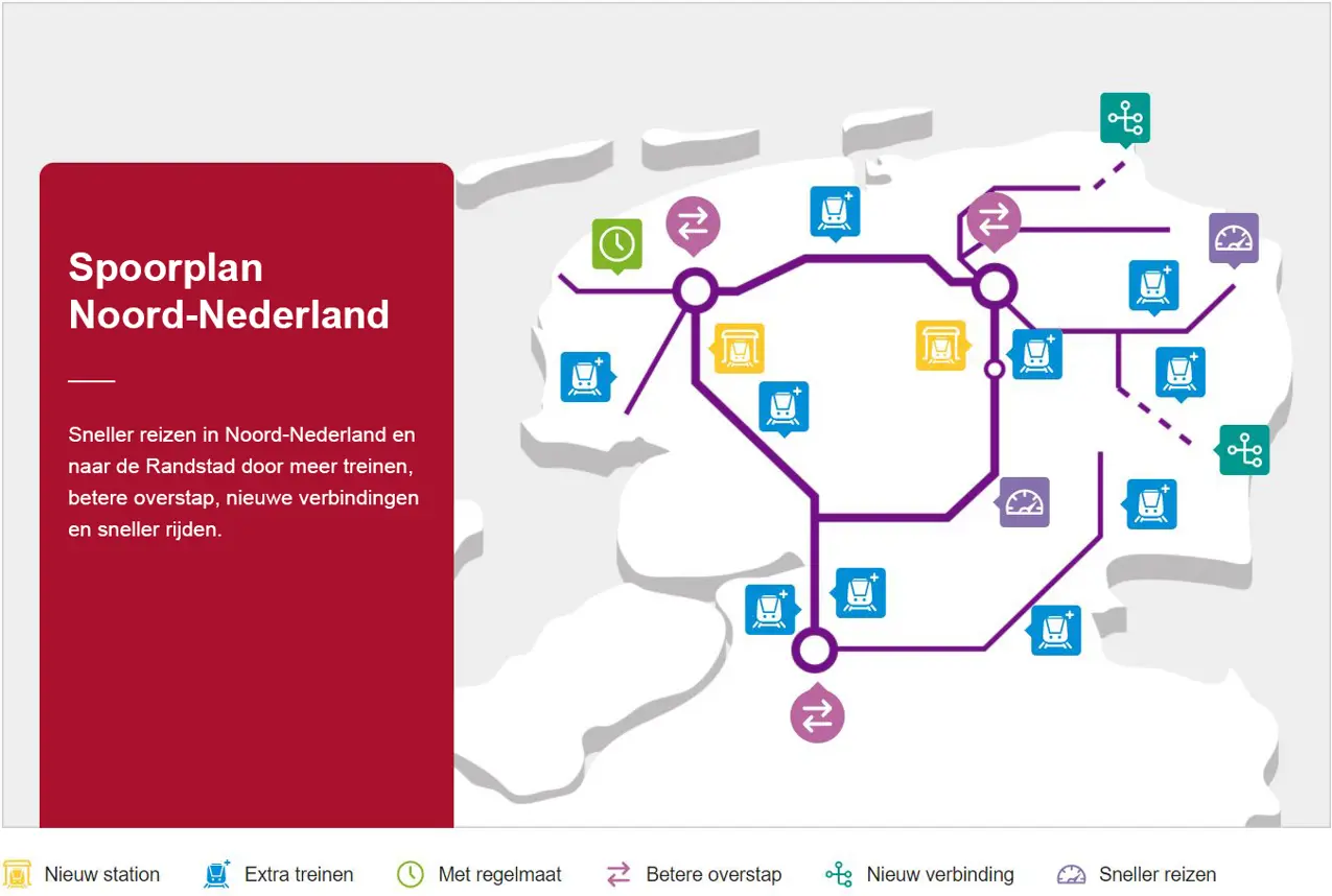 Spoorplan Noord-Nederland | ProRail